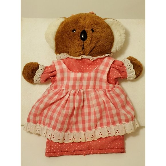 Dakin | Toys | Vtg 985 Dakin Koala Bear Puppet Plush Pink Dress Toy ...